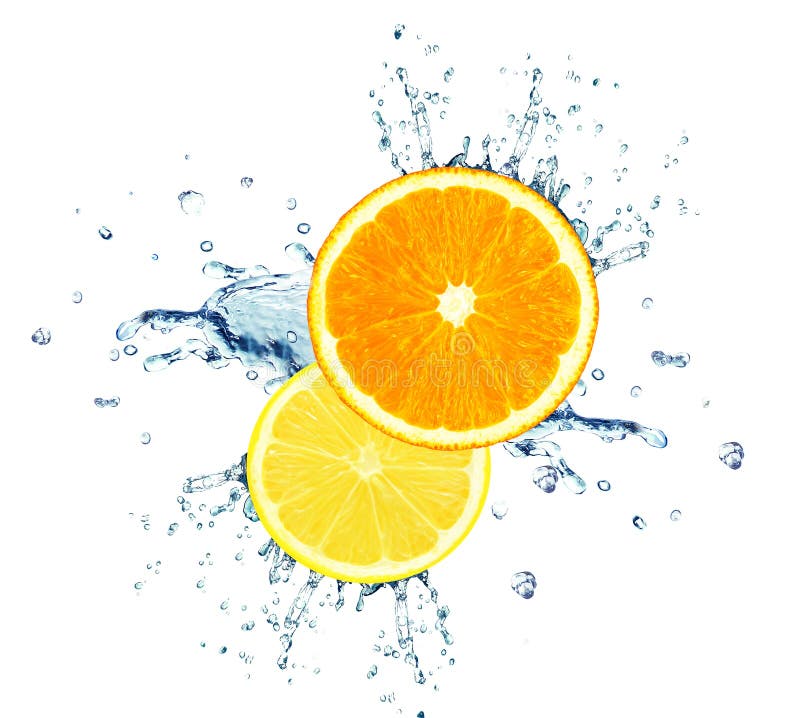Citrus splash water stock photo. Image of fruit, orange - 141055418
