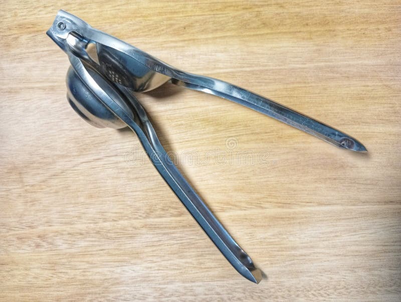 Practical Citrus Squeezer Made of Stainless Steel Stock Image - Image ...