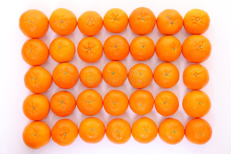 Citrus Tankan Square Against White Background Stock Image - Image of ...