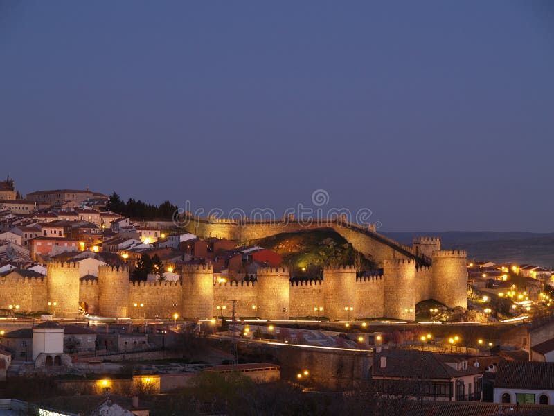 Città Di Avila, Spagna. Monumento Dell'Unesco. Immagine Stock ...