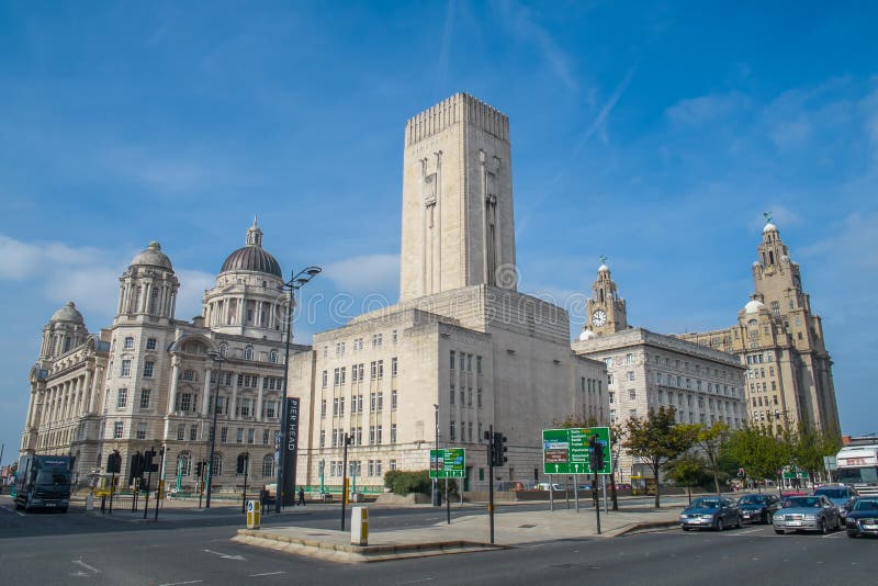 Liverpool - Città Nella Contea Di Merseyside Dell'Inghilterra Di Nord ...