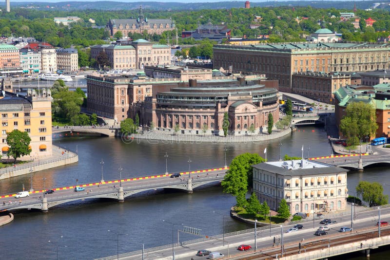 Città di Stoccolma fotografia stock. Immagine di acqua - 22613346
