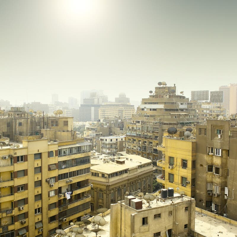 View of central Cairo stock image. Image of architecture - 42947525