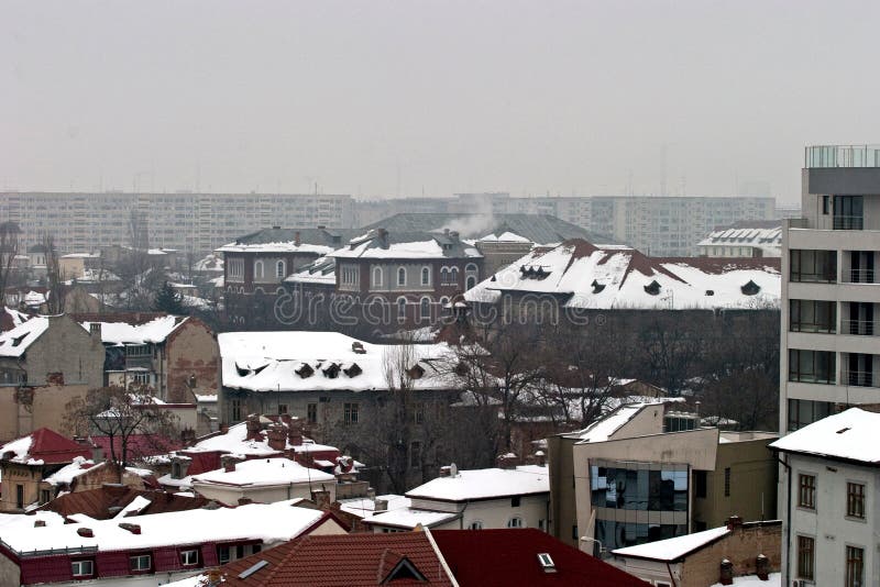 Houses and Blocks from Bucharest City Stock Image - Image of romania ...