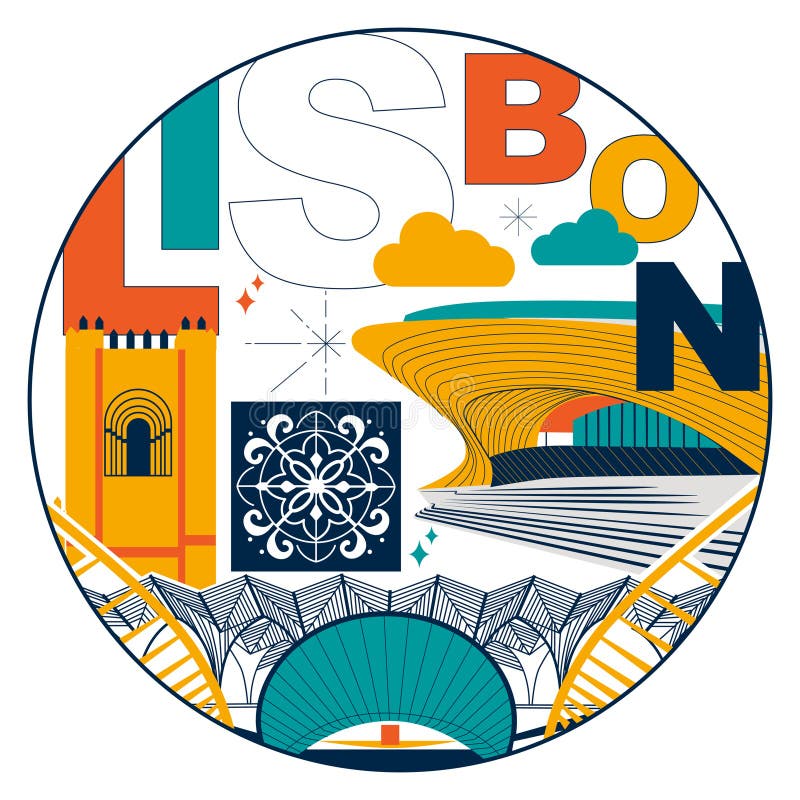 Iconic Lisbon Stock Illustrations – 223 Iconic Lisbon Stock ...