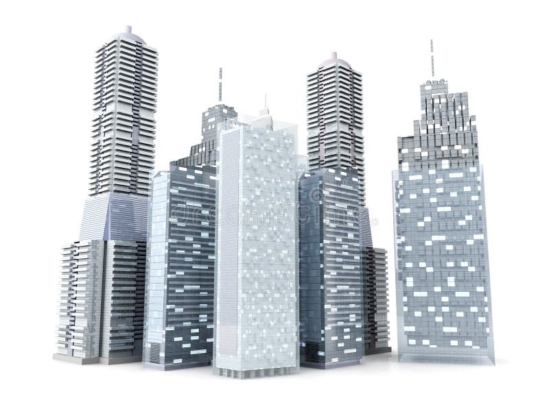 Futuristic city stock illustration. Illustration of graphic - 23934574