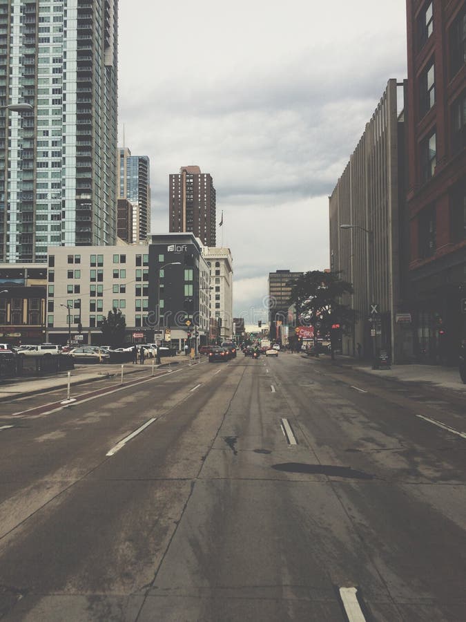 City editorial image. Image of downtown, streets, clear - 55591910