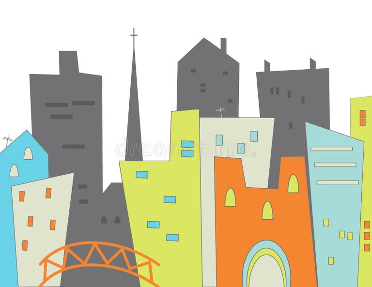 Cute Colorful City Stock Illustrations – 24,113 Cute Colorful City ...