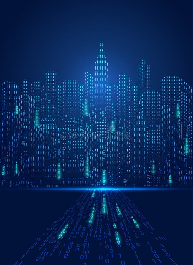 Binary Building stock vector. Illustration of landscape - 98293455