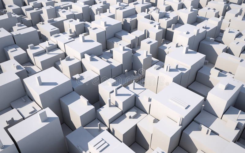 3D city model stock illustration. Illustration of downtown - 13784497