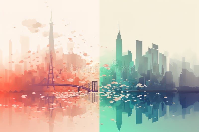 City Air Pollution. Generative AI Stock Photo - Image of environment ...