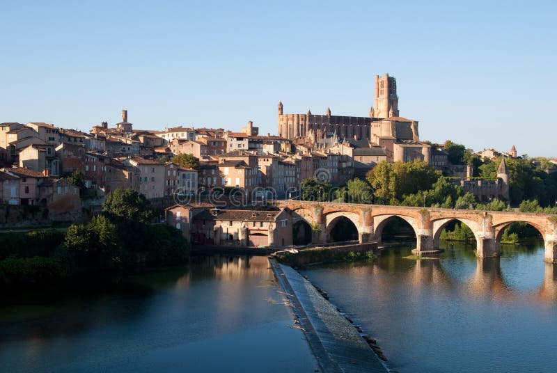 A bridge in albi(france) stock image. Image of communication - 18159693
