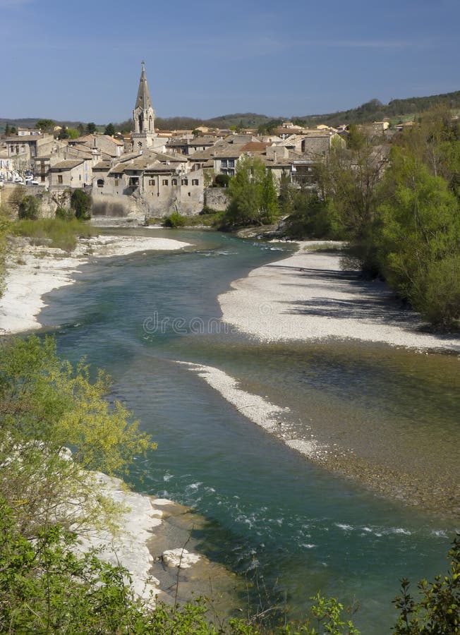 City of Aouste Sur Sye, Drome Stock Photo - Image of france, spring ...