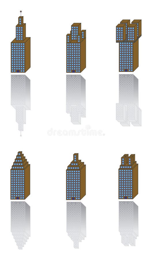 Alphabet in the Form of Urban Buildings. Stock Illustration ...