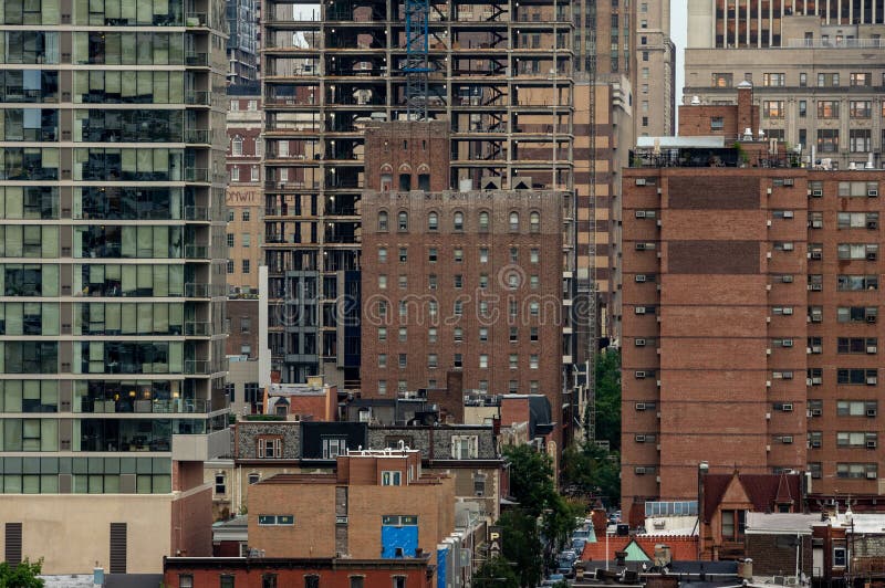 City Architecture at Eye Level Stock Photo - Image of downtown, philly ...