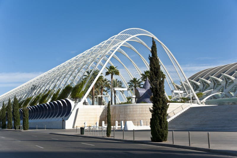 The City of Arts and Science in Valencia. Editorial Photo - Image of ...