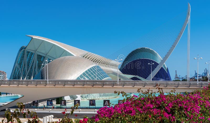 The City of Arts and Sciences in Valencia Editorial Photography - Image ...