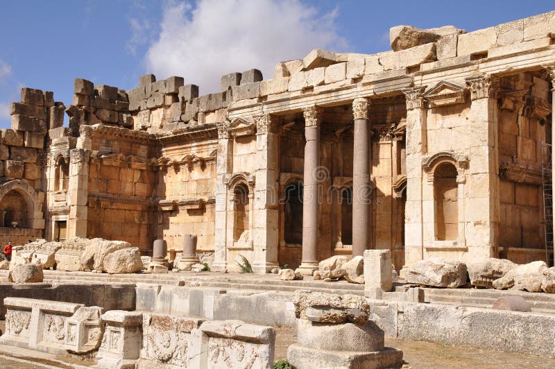City of Baalbek, Lebanon stock photo. Image of east, architecture ...