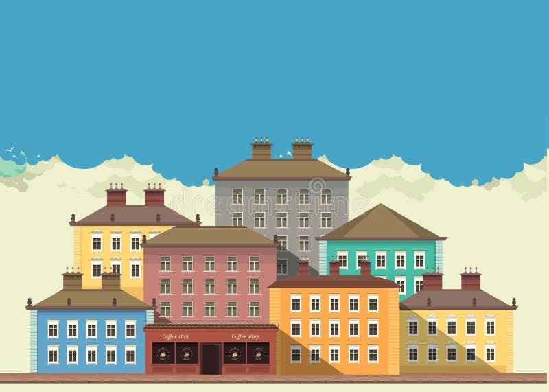 City background stock vector. Illustration of construction - 58960613