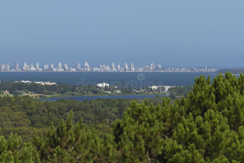 Punta Del Este Beach in Uruguay, Atlantic Coast Editorial Stock Image ...
