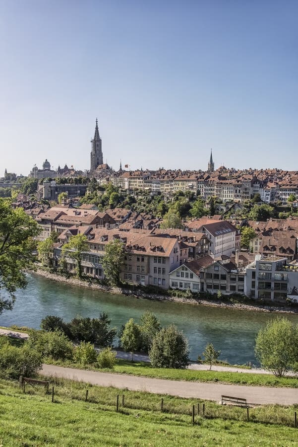 Architecture in Bern stock photo. Image of aerial, cityscape - 217526342