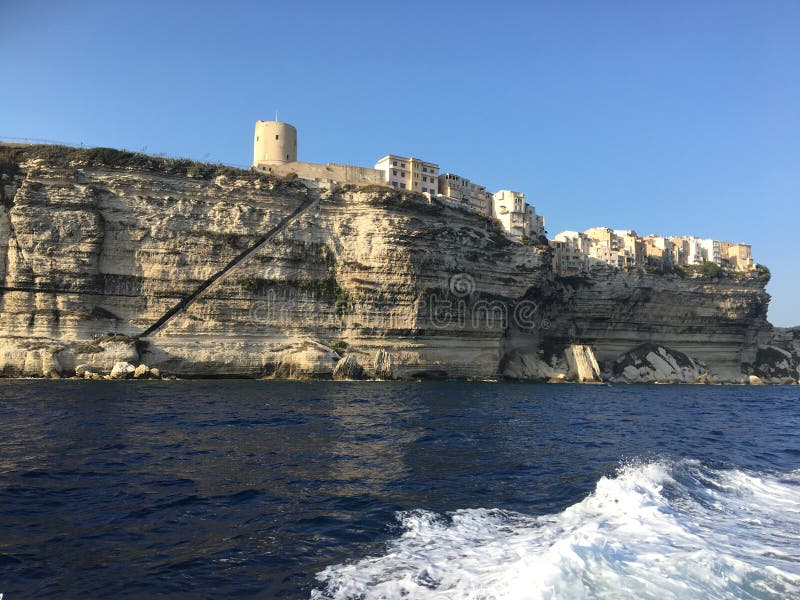 The city of Bonifacio, stock image. Image of city, view - 95965499