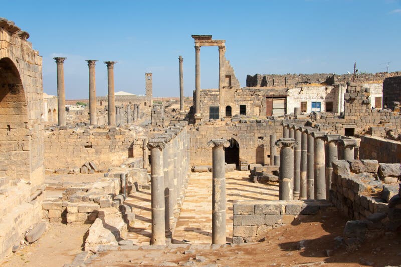 Bosra-Syria stock image. Image of corinthian, history - 5343589