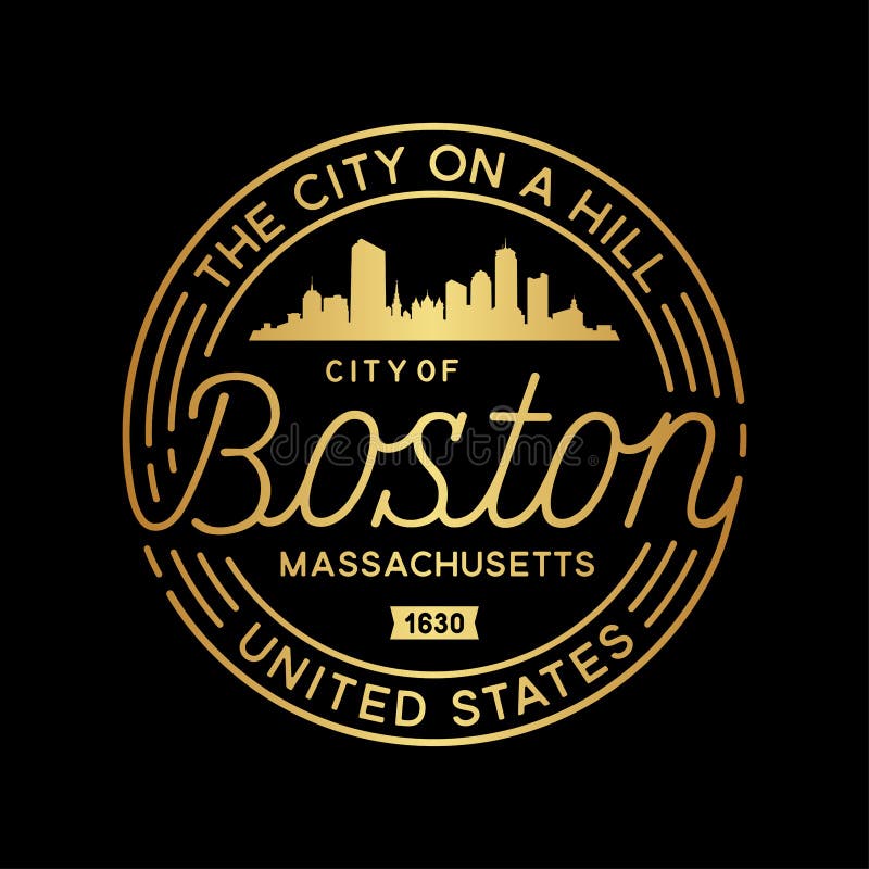 Boston Vector Design Template. Boston Massachusetts Logotype. Vector ...