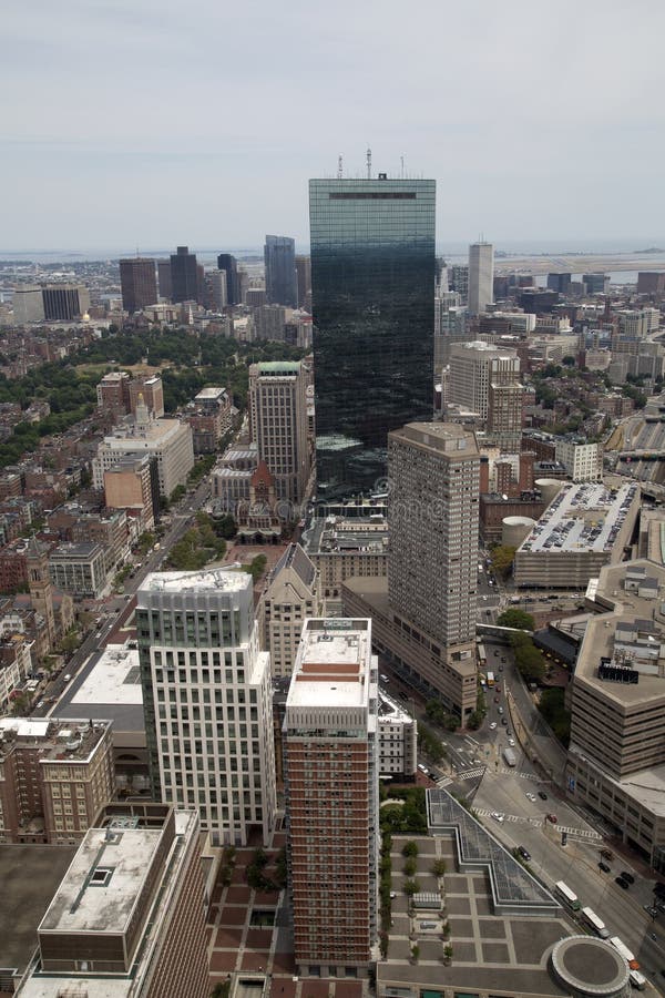 Boston City View From Observation Deck Editorial Stock Photo - Image of ...