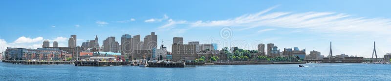 Boston Panorama stock image. Image of light, shore, city - 2975455