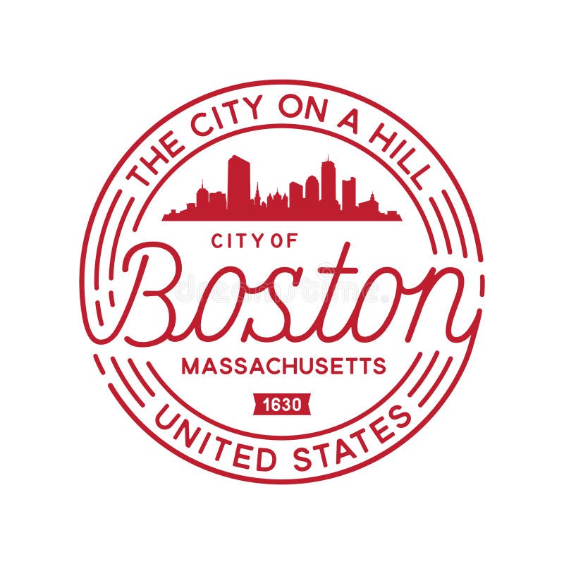 Boston Vector Design Template. Boston Massachusetts Logotype. Vector ...