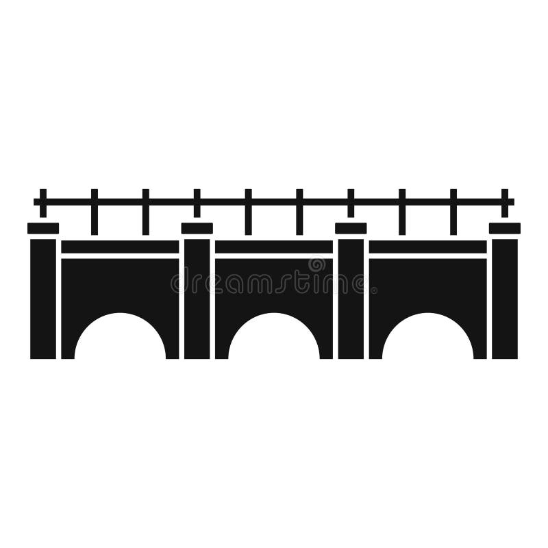 City Bridge Icon, Simple Style Stock Vector - Illustration of landmark ...