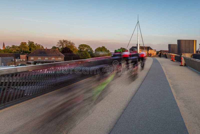 The City Bridge in Odense, Denmark Stock Image - Image of modern ...