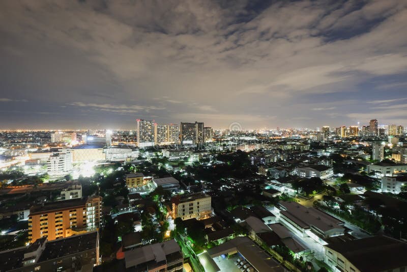 City in the bright night stock image. Image of road, vehicle - 58848561