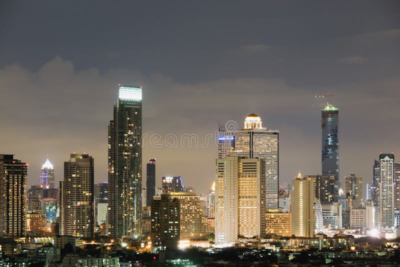 City in the bright night stock photo. Image of cloud - 58848828