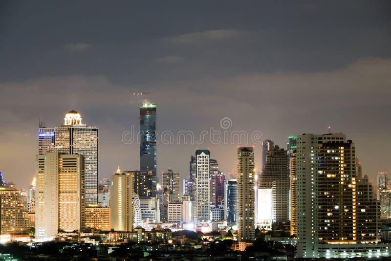 City in the bright night stock image. Image of romantic - 58849211
