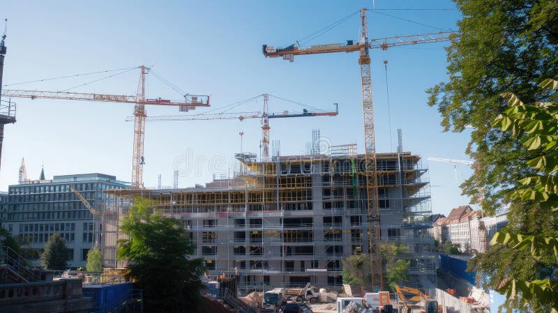 Concept Picture of City Building Construction Sites Development and ...