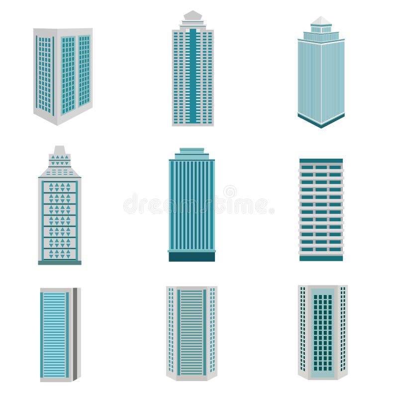 City Building. Downtown Landscape . Stock Vector - Illustration of ...