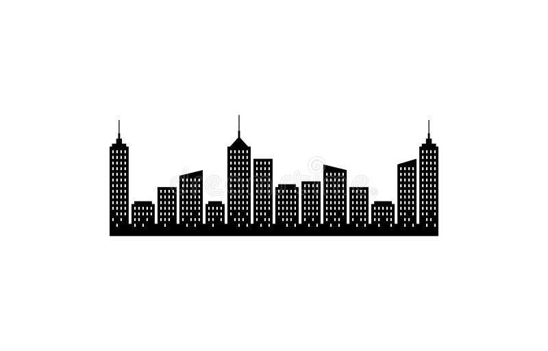 City Building Icon Flat Vector Illustration Stock Vector - Illustration ...