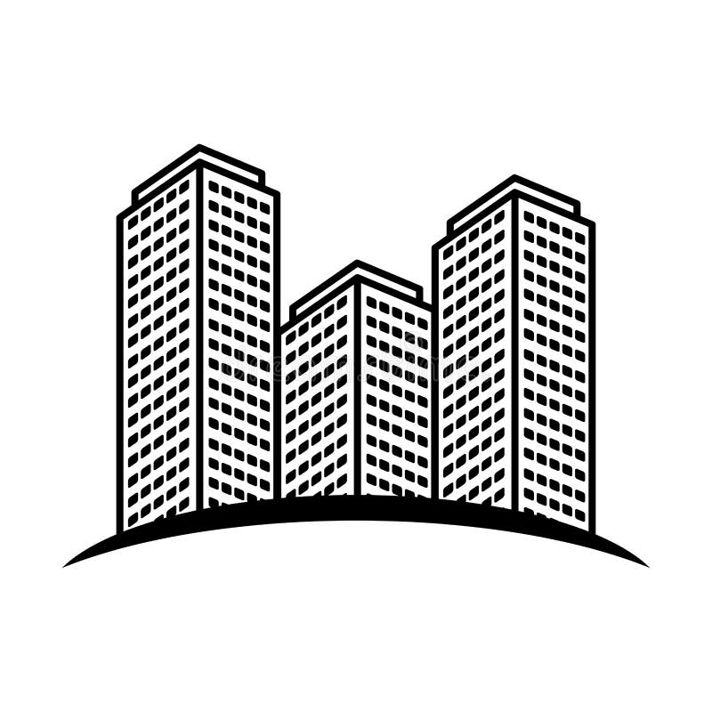 City building icon image stock vector. Illustration of government ...