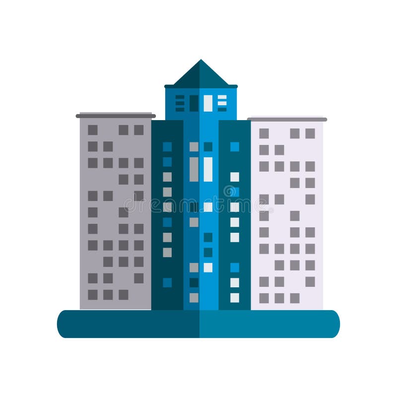 City building icon stock vector. Illustration of commercial - 84950962