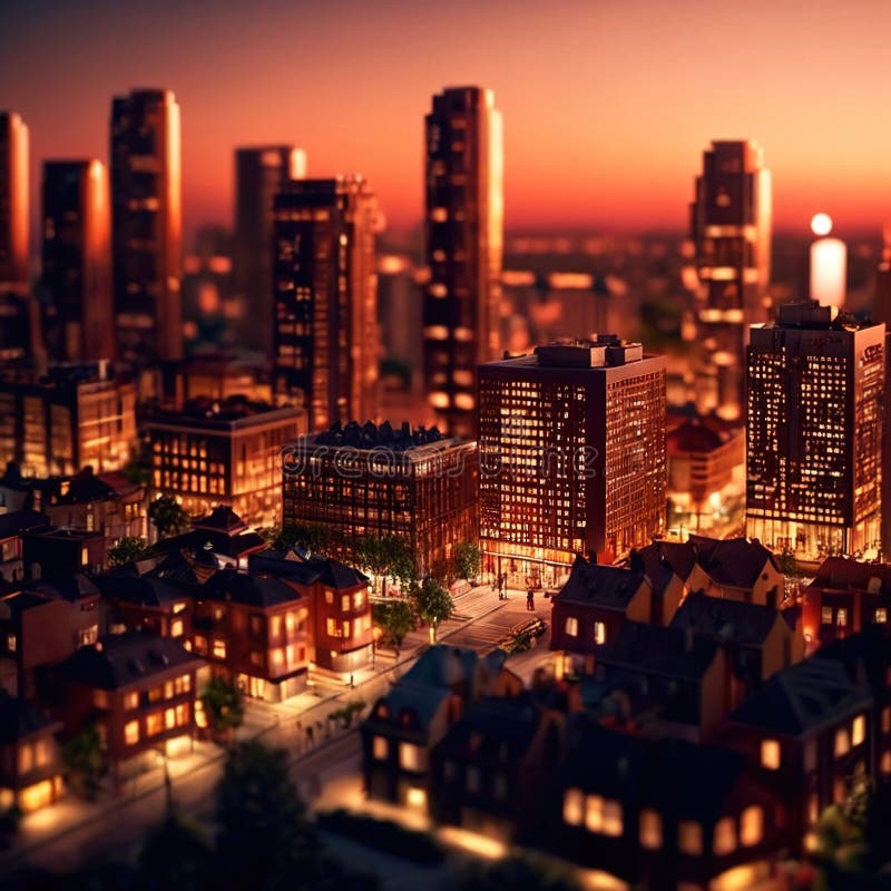 City Building Model, Architecture Design and Planning Stock ...