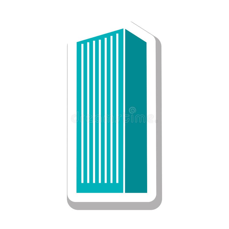 City Building Pictogram Icon Image Stock Vector - Illustration of ...