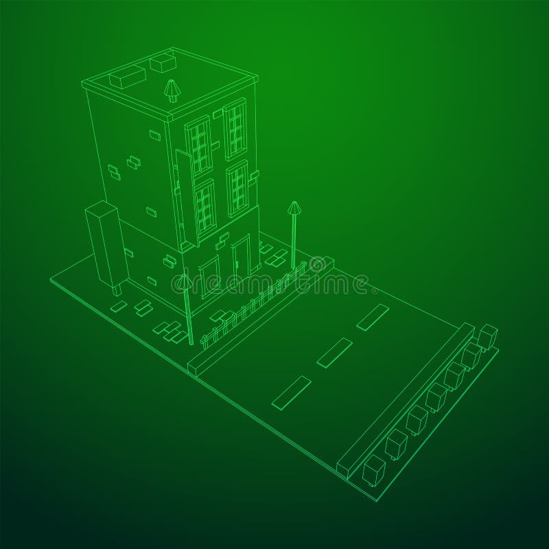 City Building Real Estate Concept. Stock Vector - Illustration of ...