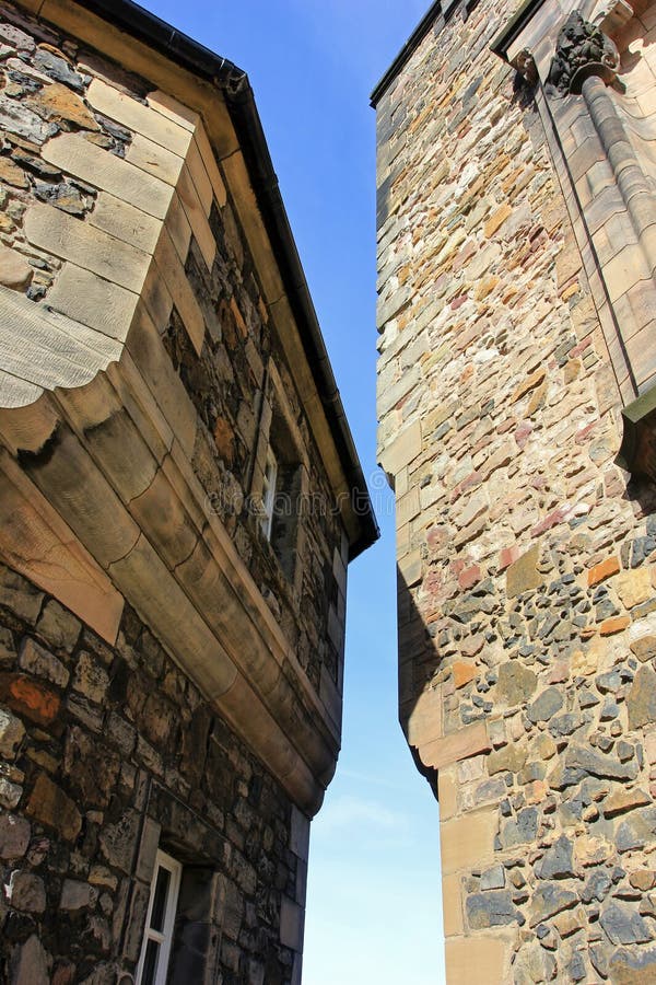 City Building Scenery in Edinburgh Castle, Edinburgh, UK Stock Image ...