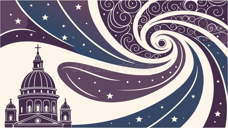 City Building & Spiral, Urban Vortex Design Concept Vector Design ...