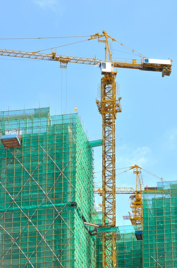 City Buildings In Construction Stock Image - Image of vertical, modern ...