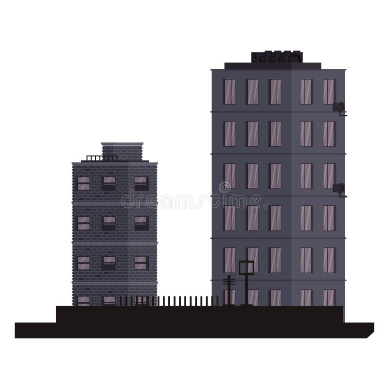City buildings isolated stock vector. Illustration of business - 144557727
