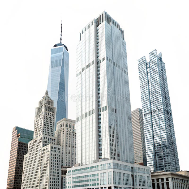 City Buildings Isolated on Transparent Background Stock Illustration ...