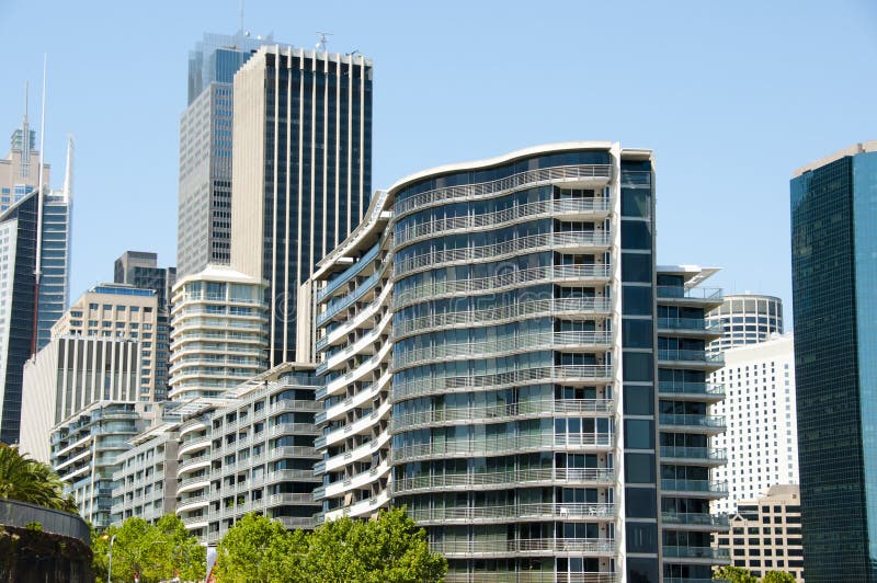 City Buildings - Sydney - Australia Stock Photo - Image of tall, close ...